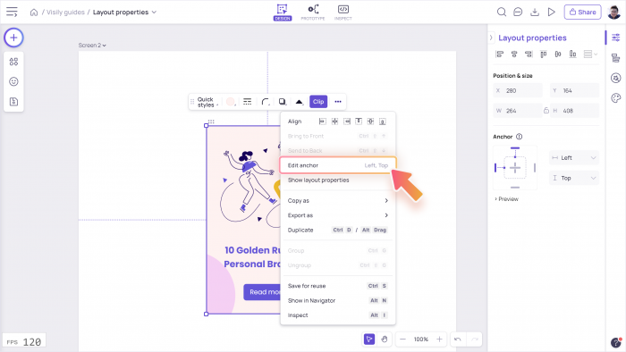 Layout Properties - Visily