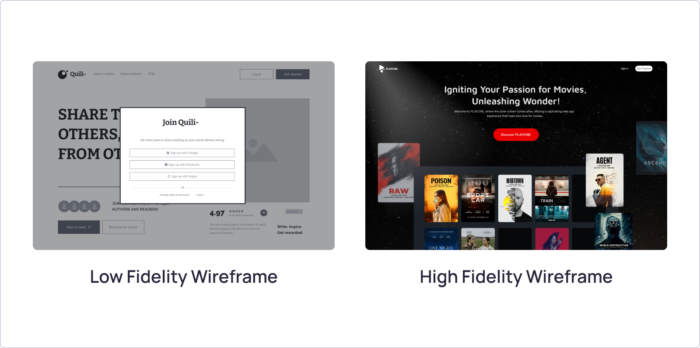 Low Fidelity vs. High Fidelity Wireframe: What is the Difference