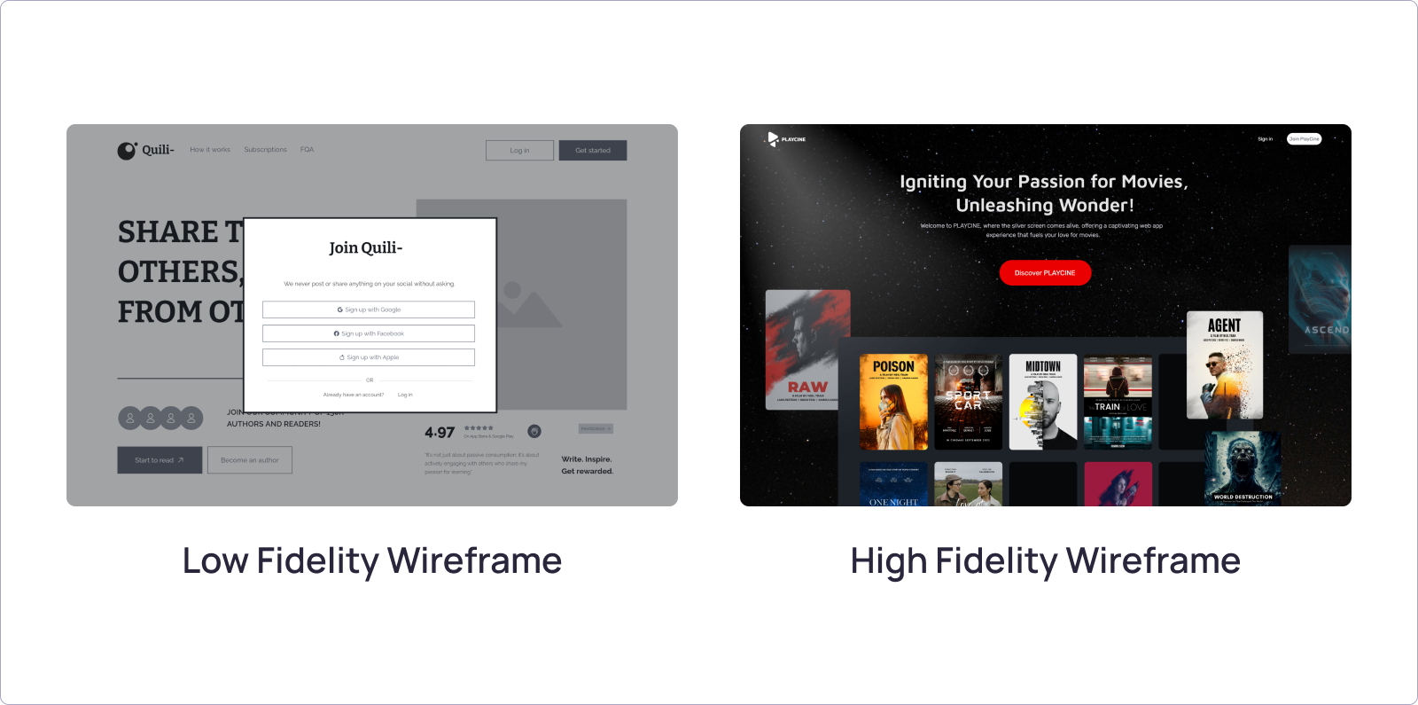Low Fidelity vs. High Fidelity Wireframe: What is the Difference
