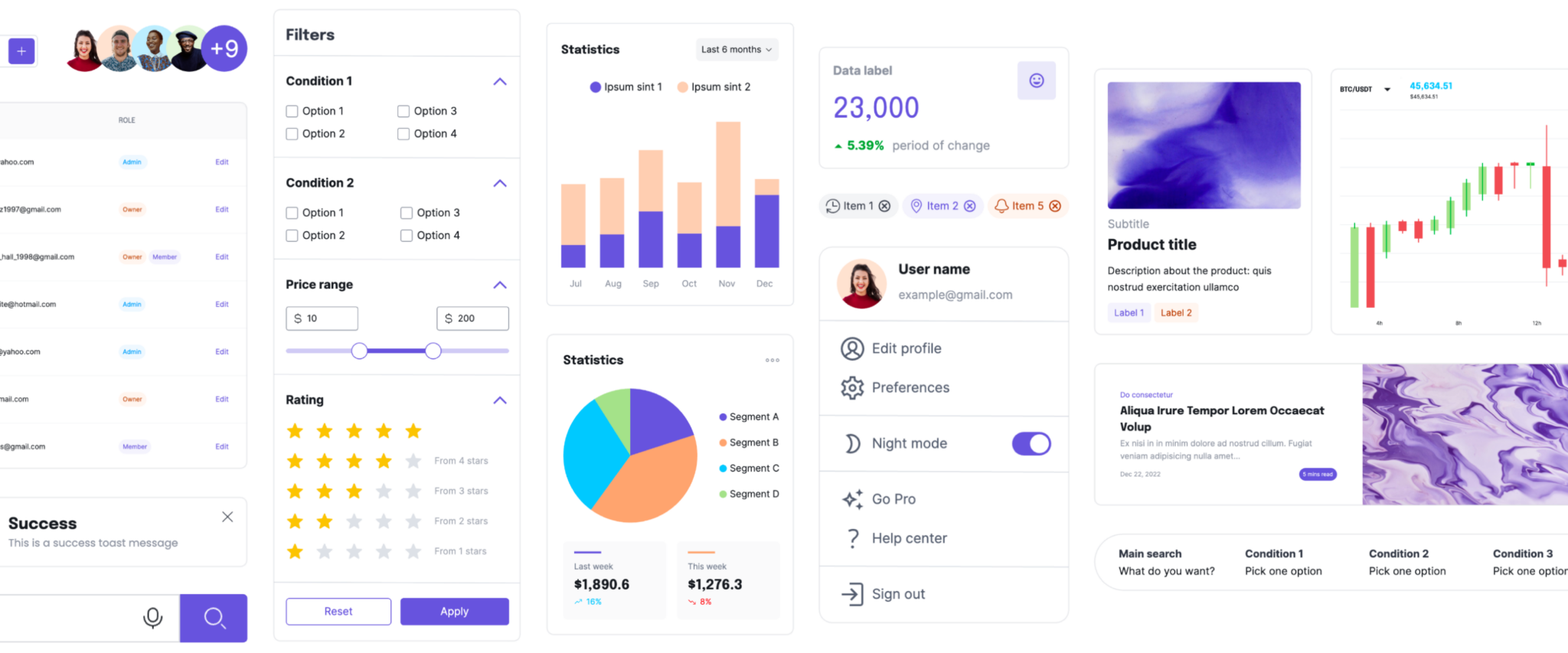 Explore Visily's Component Library: Icons, Images, and UI Presets