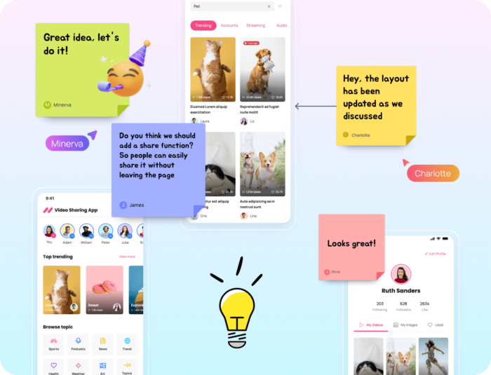 Online Sticky Notes - Visily