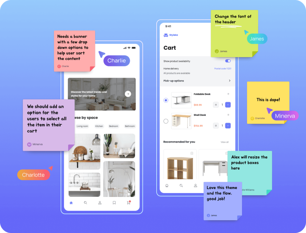 Online Sticky Notes - Visily
