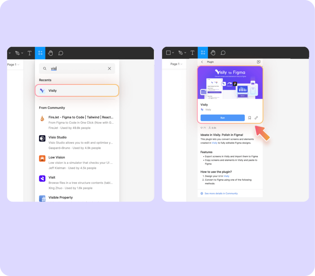 Visily's Figma Plugin