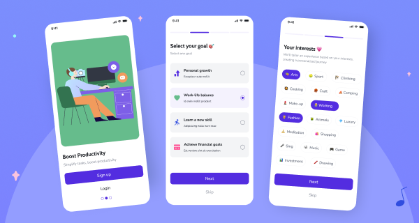 App Onboarding Template - Visily