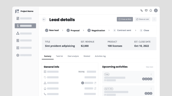 Crm Website Wireframe Template Visily