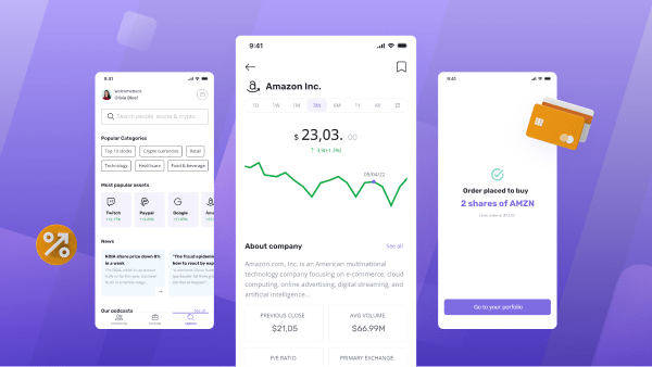 Investment Portfolio Website Template - Visily