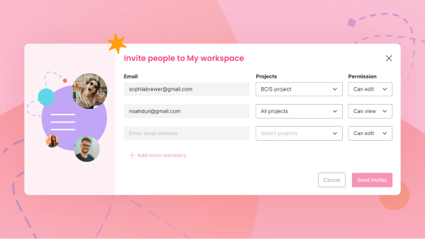 Invite Flow Web Template - Visily