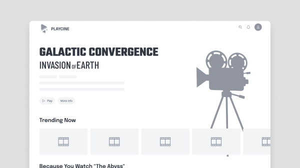 Movie Streaming Website Wireframe Template - Visily