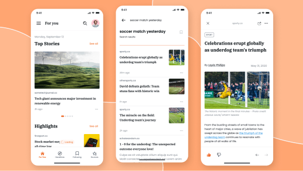 News App Template for Publishing & Media Platforms | Visily