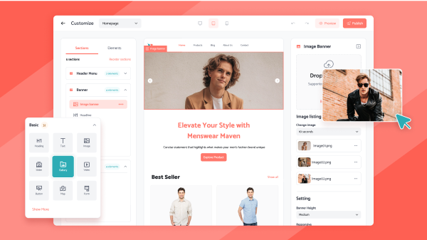 Customizable eCommerce Website Template for Online Stores