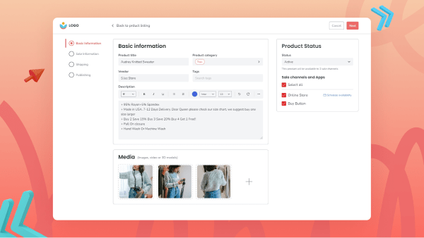 Product Listing Template for Online Stores | Visily