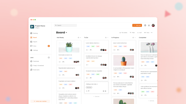 Project Management Website Template - Visily