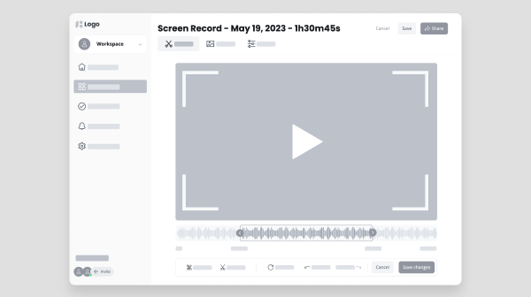 Screen Recorder Website Wireframe Template - Visily