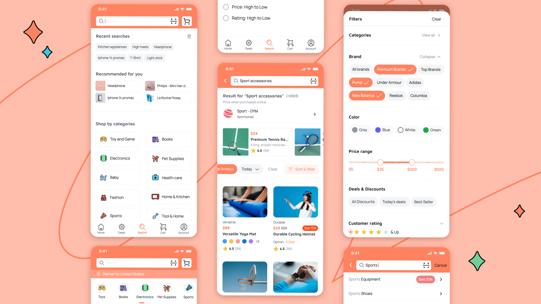 Search Flow App Design Template for Seamless User Experience | Visily