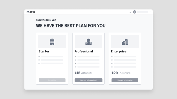 Subscription Flow Website Wireframe Template - Visily
