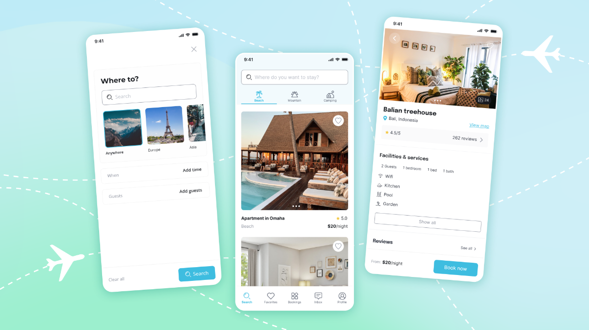 Travel App Template - Visily