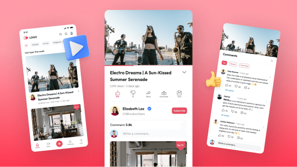 Video Watching Flow App Template - Visily