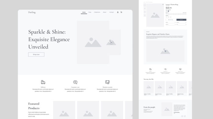 10 Website Wireframe Examples to Jumpstart Your Design (Free Templates ...