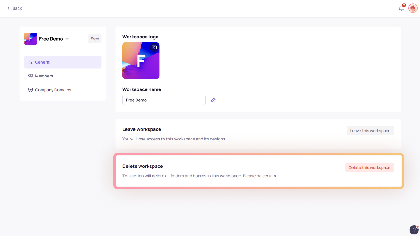 Workspace - Visily