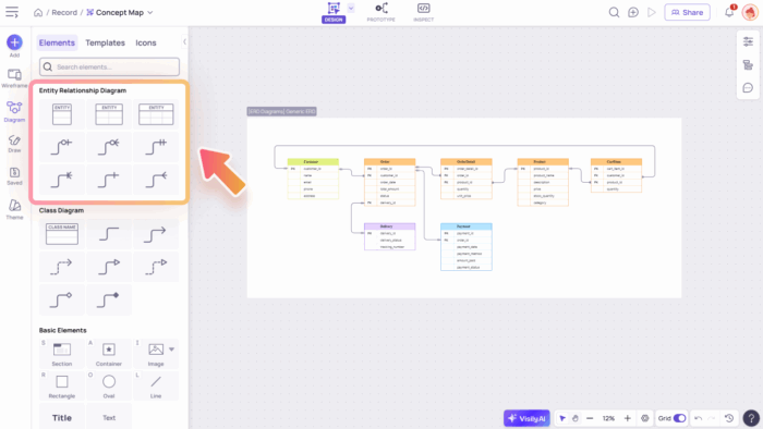 Diagrams & Brainstorming - Visily