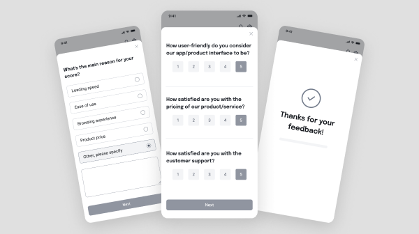 In-App Feedback Form Wireframe Template – Visily
