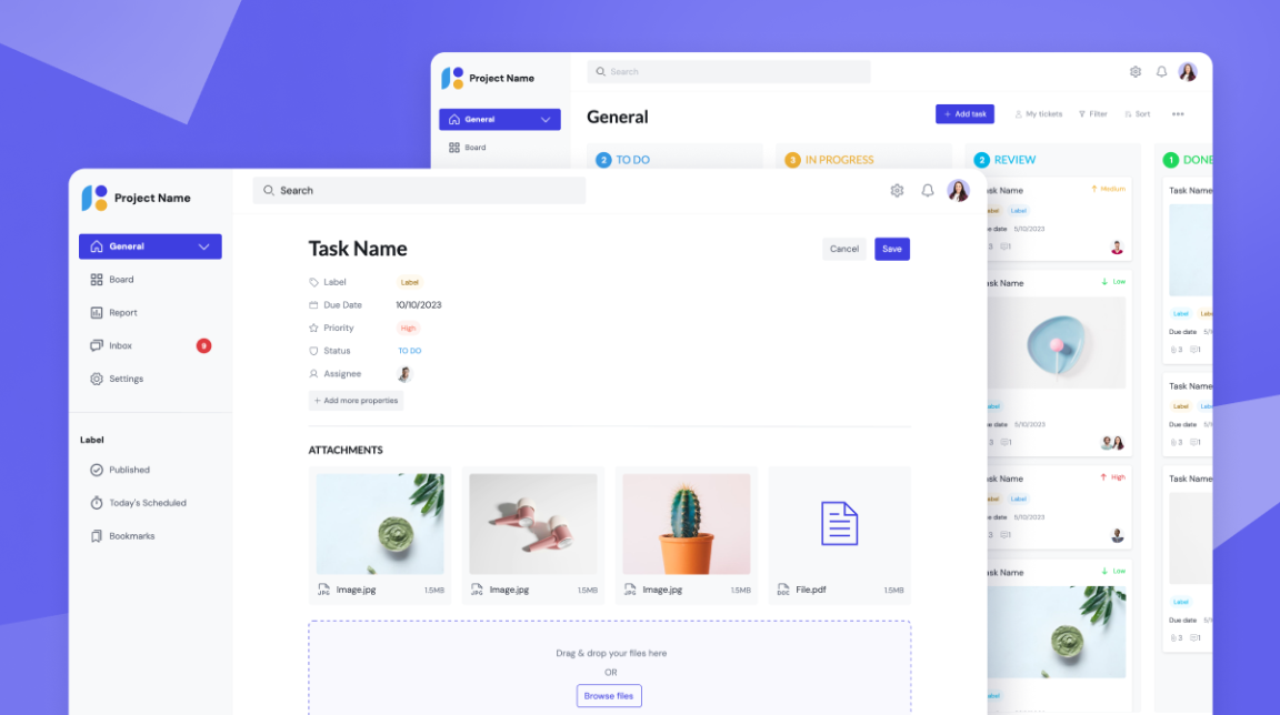 Creating Task Web Design Template – Visily