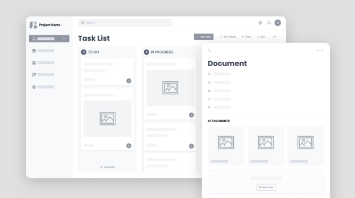 Creating Task Wireframe – Visily