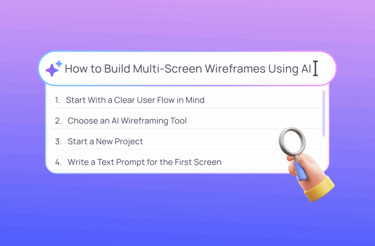 How To Generate Multi-Screen Wireframes Using AI