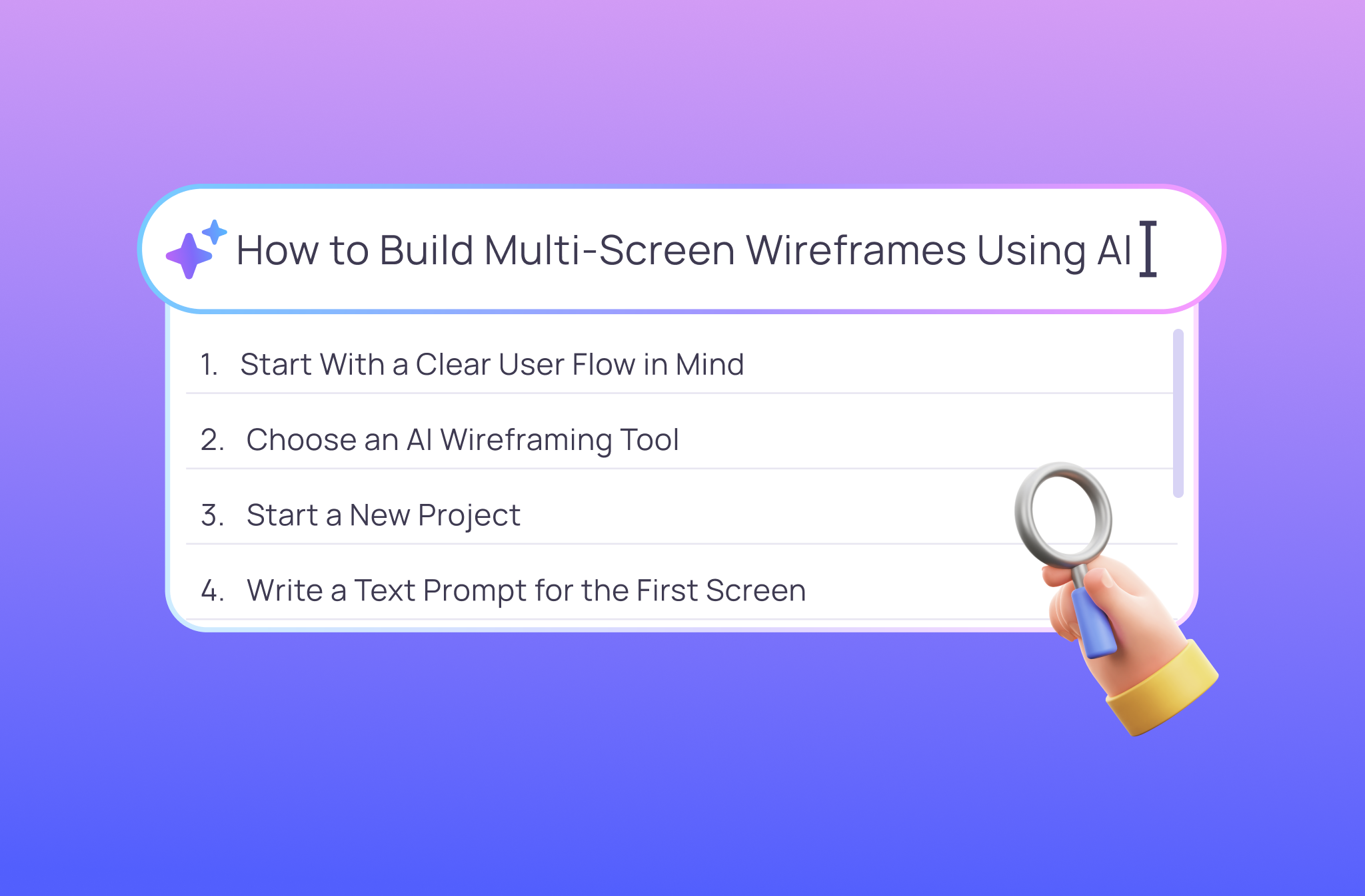 How To Generate Multi-Screen Wireframes Using AI